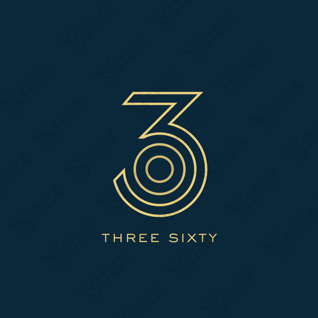 360 Three sixty logo - VSstock