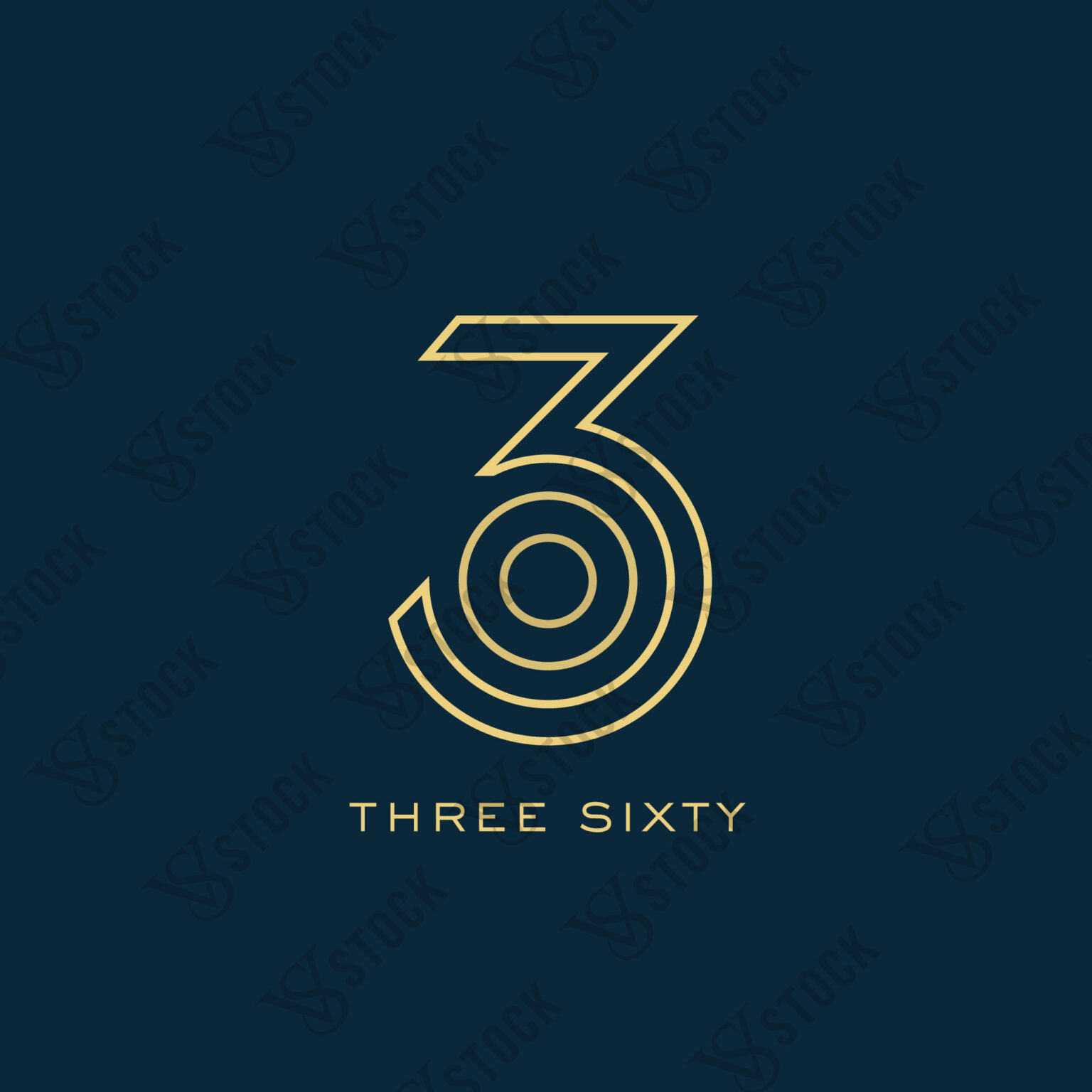 360 Three sixty logo - VSstock