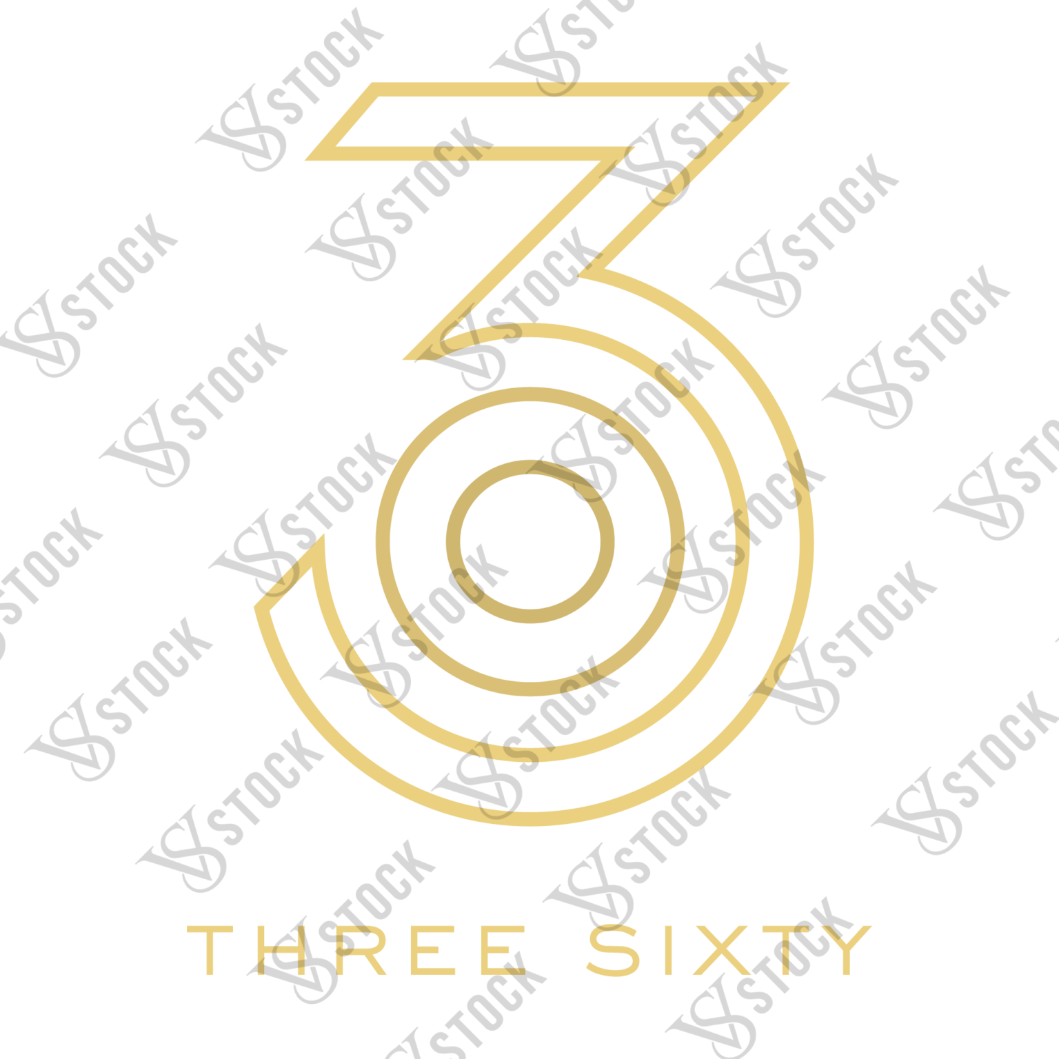 360 Three sixty logo - VSstock