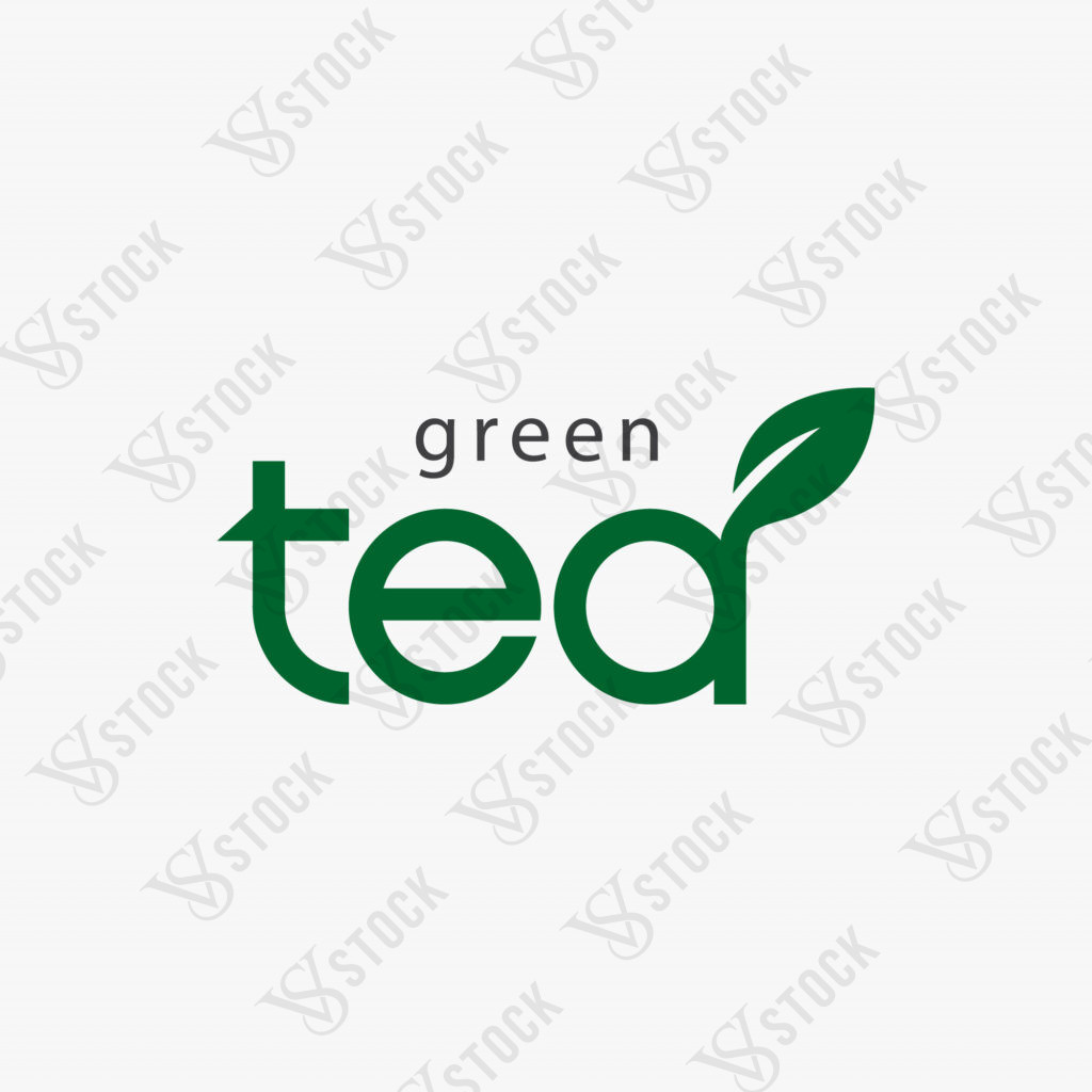 Green tea logo - VSstock